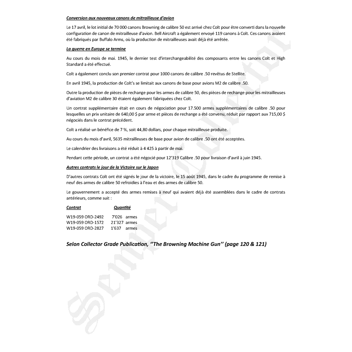 Colt M2 Heavy Barrels (M2HB) Machine Gun