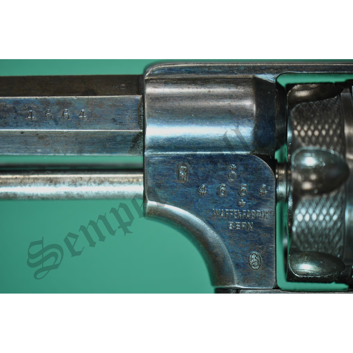 Swiss regulation revolver Waffenfabrik Bern (W+F) 1878 s/n 46xx