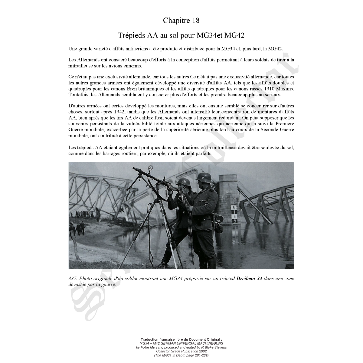 MG34 MG42 Trépied 34 Anti-Aérien 1939 (Original Dreibein 34 AA WH WW2)