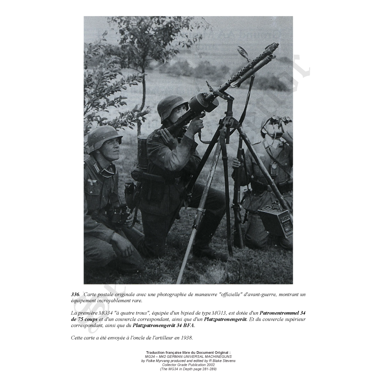 MG34 MG42 Anti-Aircraft Tripod 1939 (Dreibein 34 AA Original WH WW2)