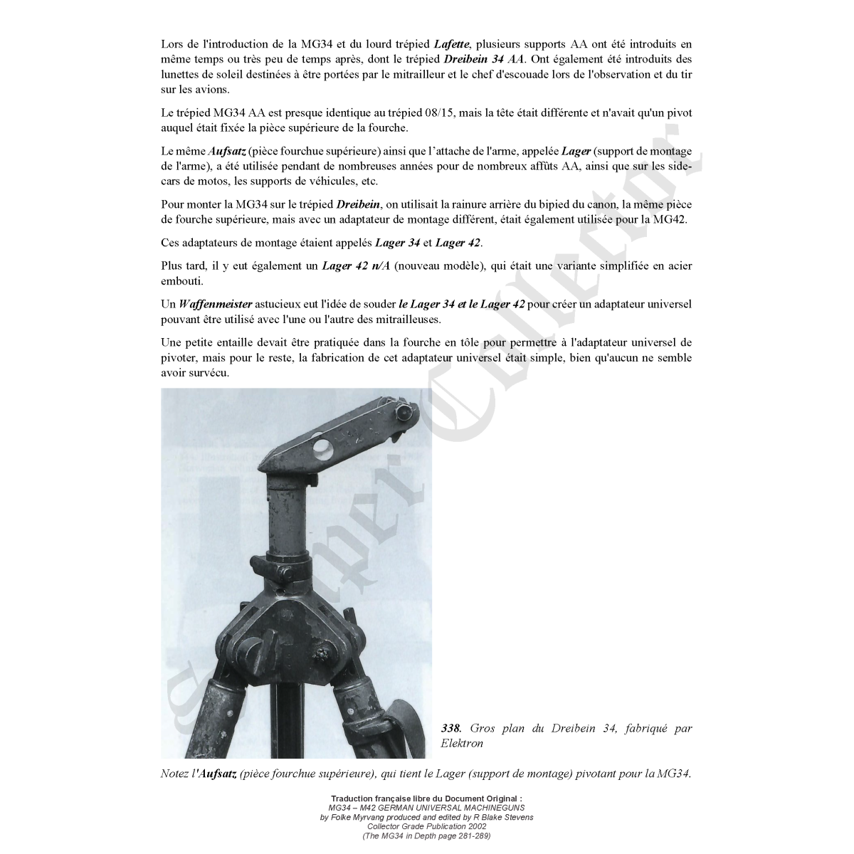 MG34 MG42 Anti-Aircraft Tripod 1939 (Dreibein 34 AA Original WH WW2)