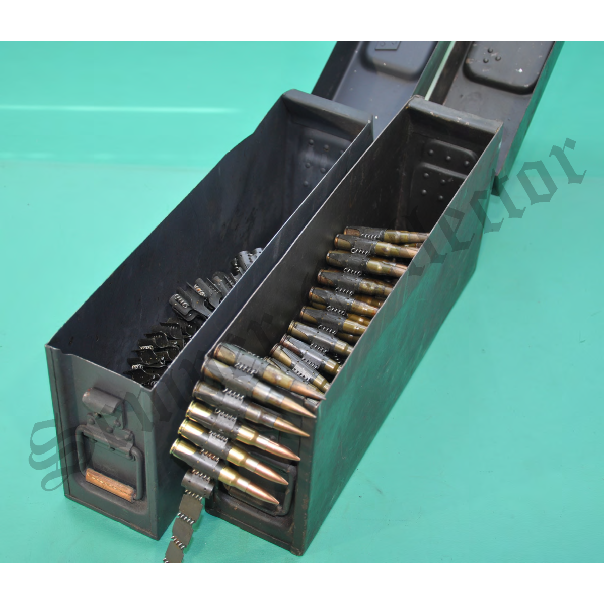 Pair of Original WH WW2 Steel “Patronenkasten 34” Ammunition Boxes