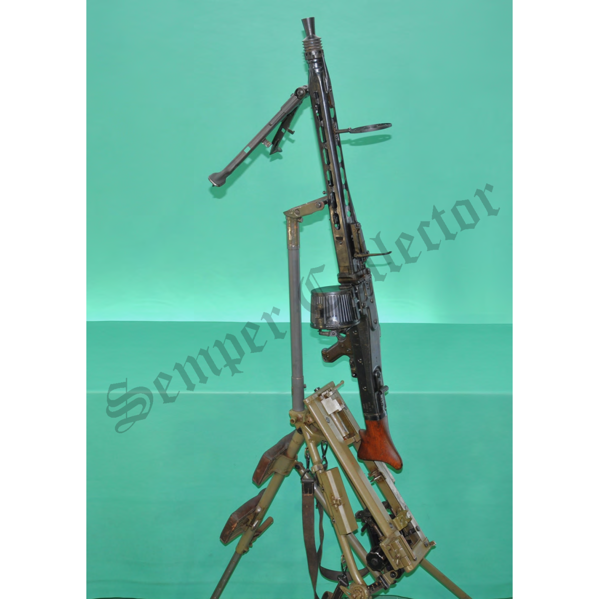 Lafette M34 (1941) Modified MG42 with Rare AA Extension All Original WH WW2