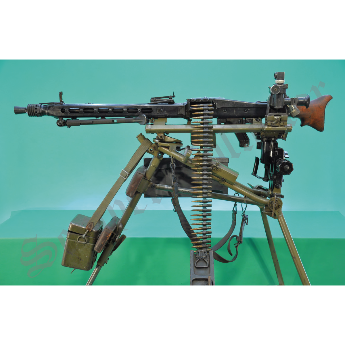 Lafette M34 (1941) Modified MG42 with Rare AA Extension All Original VH WW2