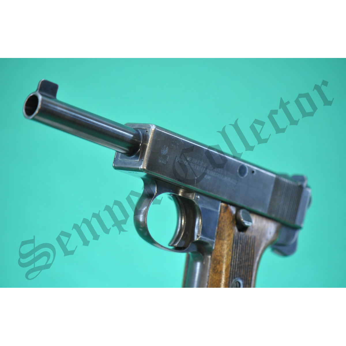 Rare Pistolet Webley & Scott Self-Loading (1914) cal. .455 Mark I