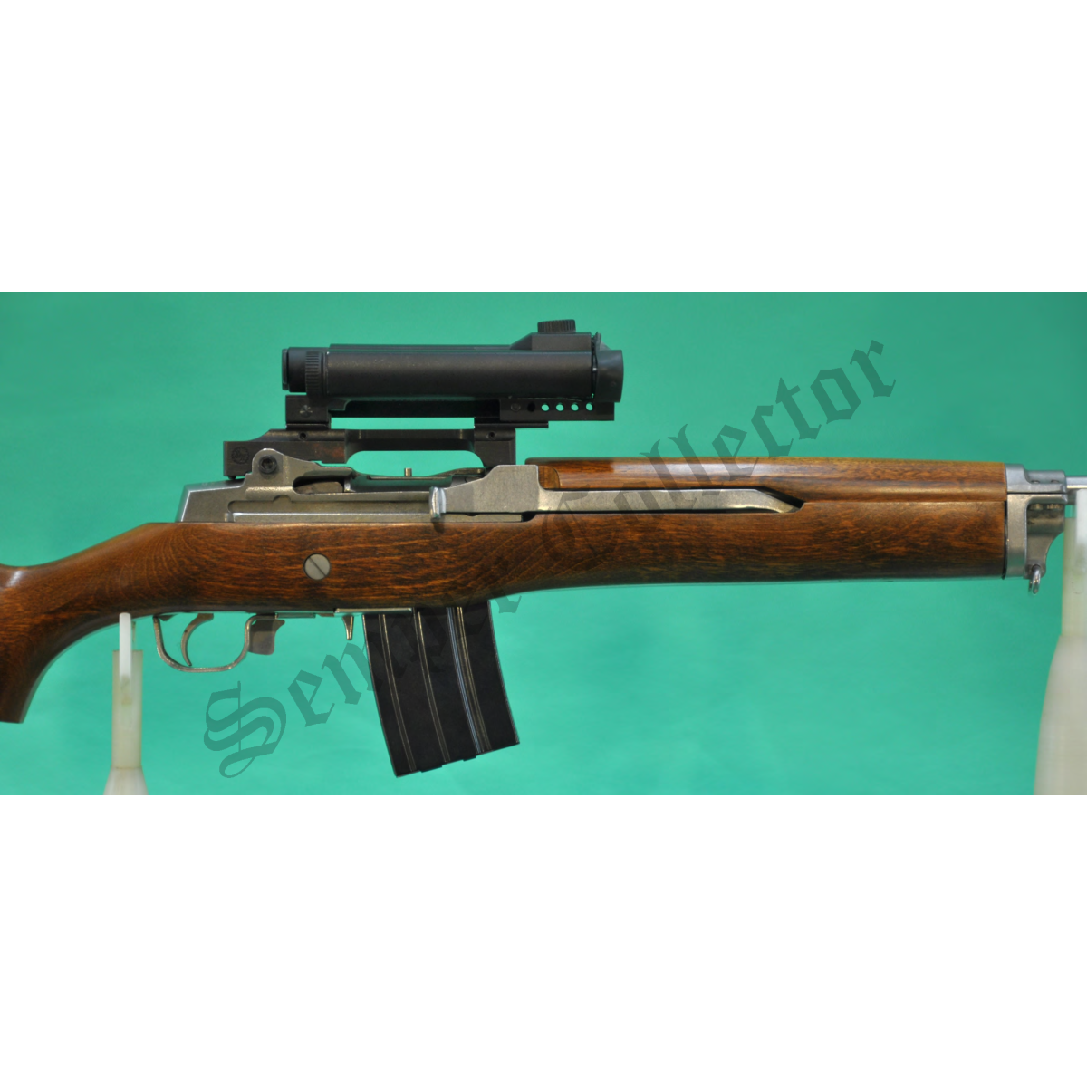 Halbautomatisches Gewehr Ruger Mini-14 INOX (1985) & Aimpoint Mark III ...