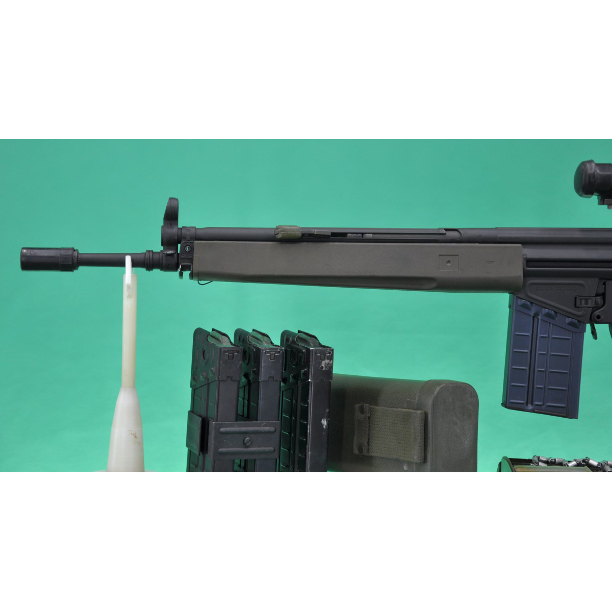 Enfield H&K G3 A3 rifle & Hensoldt scope (4x24) Cal .308 s/n 6920xxx EN ...
