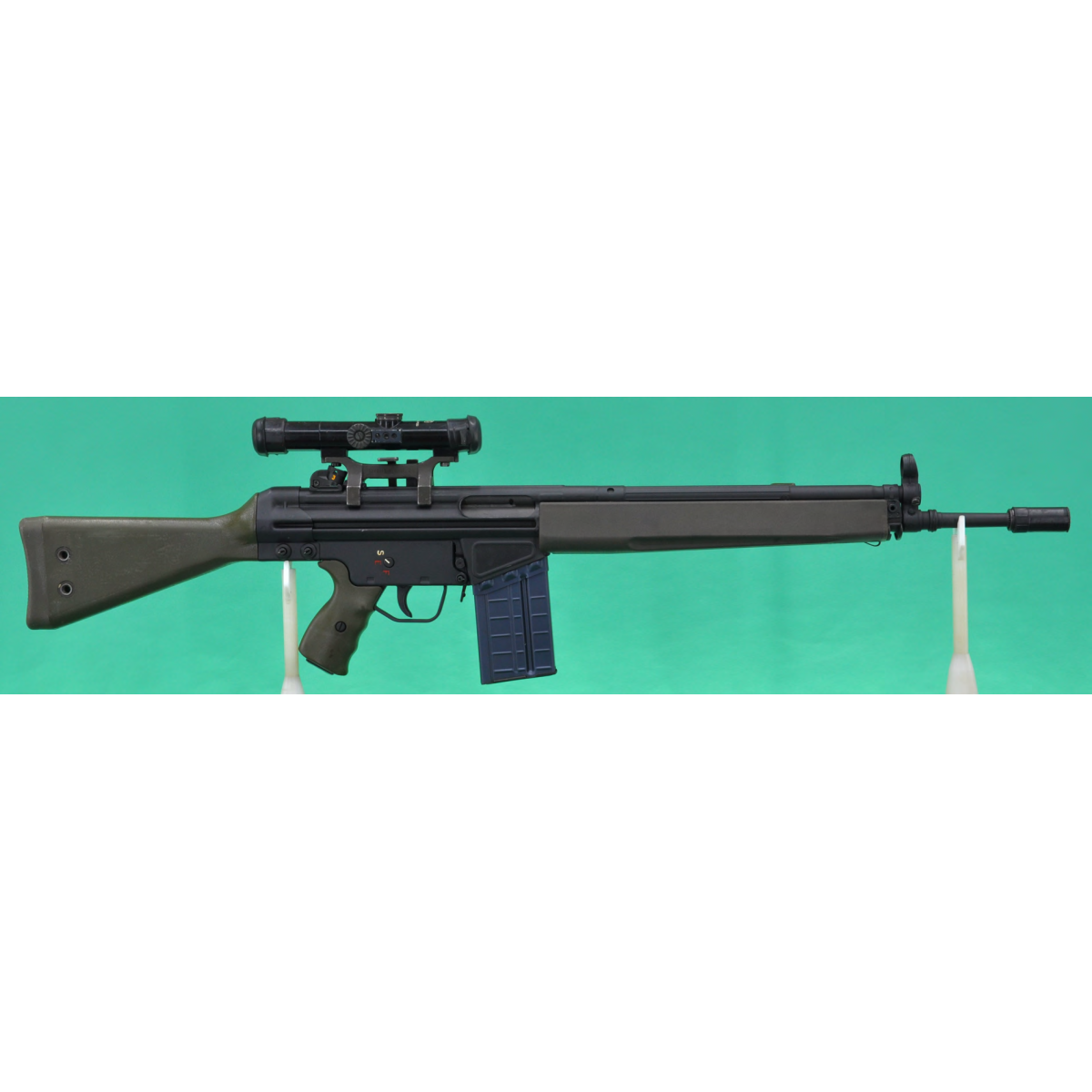 Enfield H&K G3 A3 rifle & Hensoldt scope (4x24) Cal .308 s/n 6920xxx EN ...